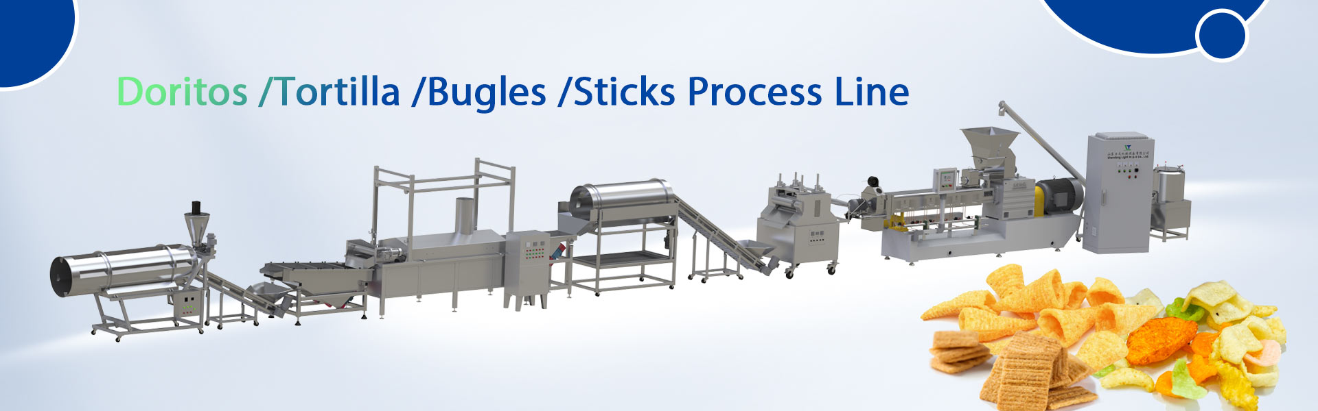 Process Line-Doritos Tortilla Bugles - Jinan Arrow Machinery Co., Ltd.